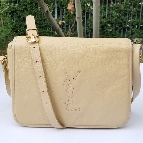 Yves Saint Laurent | Bags | Yves Saint Laurent Ysl Tan Vintage Shoulder ...